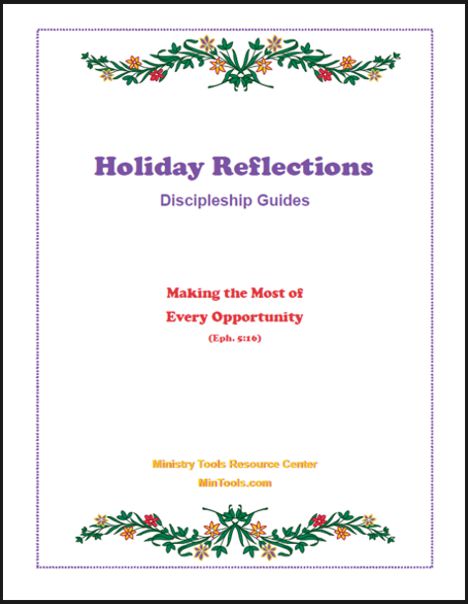 Holiday Reflections Discipleship Guides Download – Ministry Tools ...