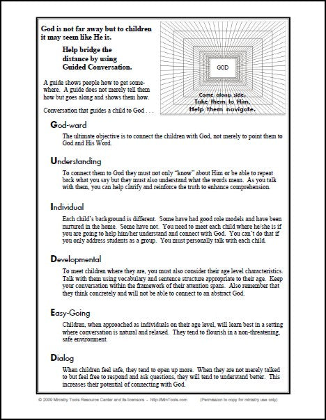 Guided Conversation with Children Helps Reinforce Truth – Ministry ...