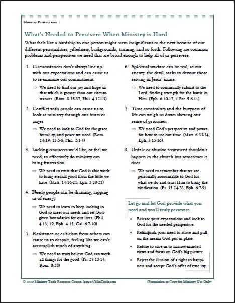 Key Elements to Doing Ministry God's Way Discipleship Tool – Ministry ...