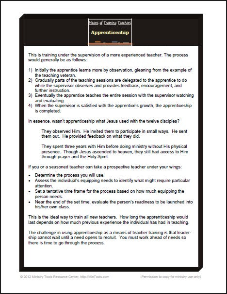 Teacher Training Module, Christian Education Files Download – Ministry ...