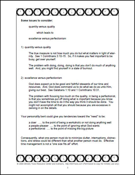 Time Management Plan & Skills for Bible Teachers – Ministry Tools ...