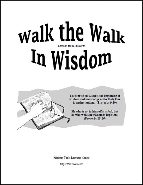 Walk in Wisdom with God - Devotionals Based on Proverbs – Ministry ...